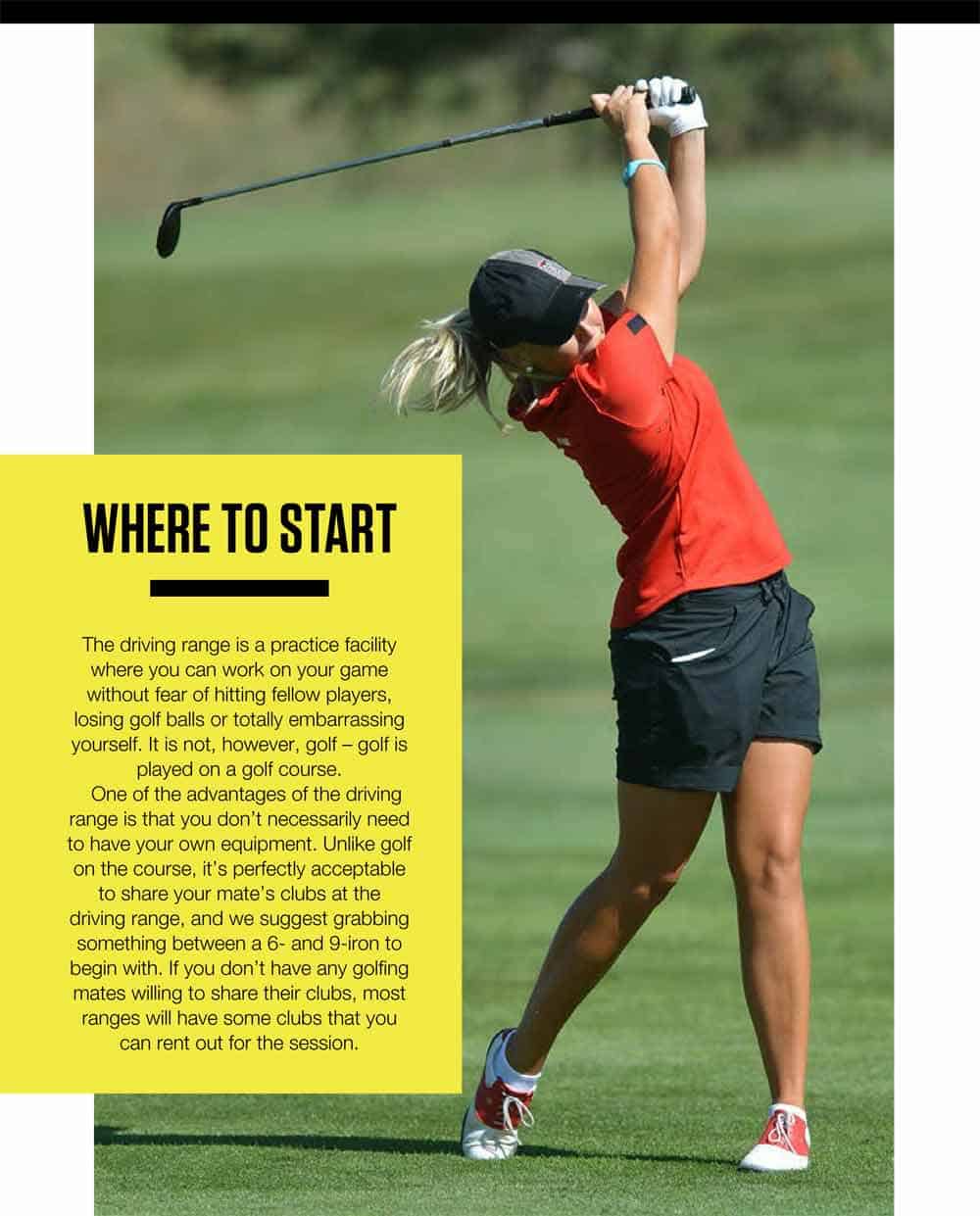 How to start playing – Golf RSA